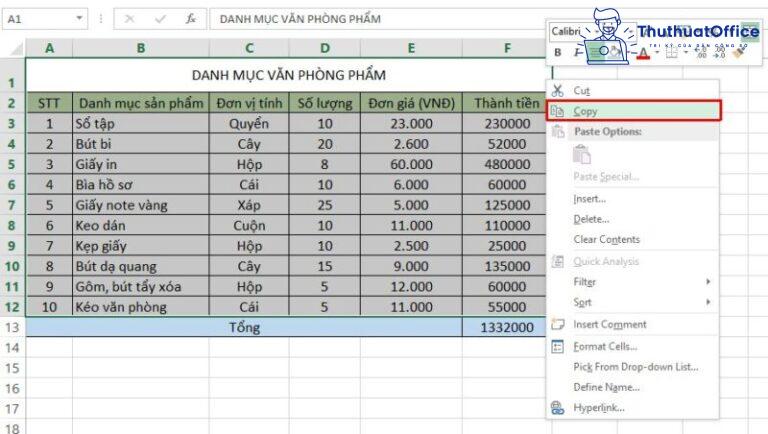 Cách Chuyển Excel Sang Word Cực Dễ Ai Cũng Làm được