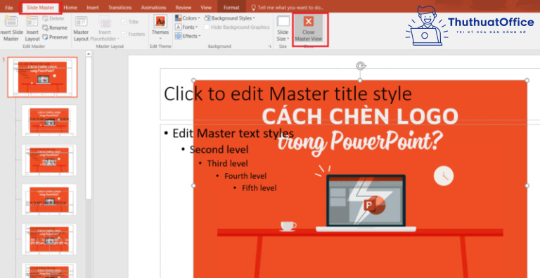 Cách chèn logo vào PowerPoint tránh bị ăn cắp slide (2022)